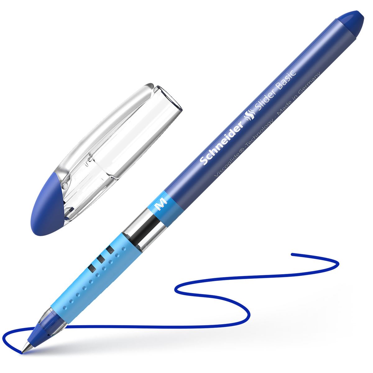 Schneider Slider Basic Blue Ink Ballpoint Pen | Executive Pens Direct