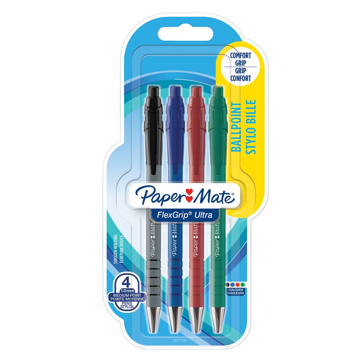 Paper Mate Flexgrip Ultra Retractable Assorted Ballpoint Pens - Pack of ...