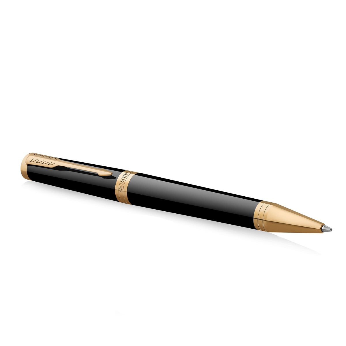 Parker Ingenuity Black Gold Trim Ballpoint Pen | Executive Pens Direct