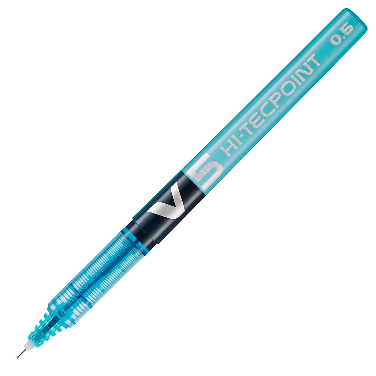 Pilot V5 Liquid Ink Hi-Tecpoint Rollerball - Turquoise