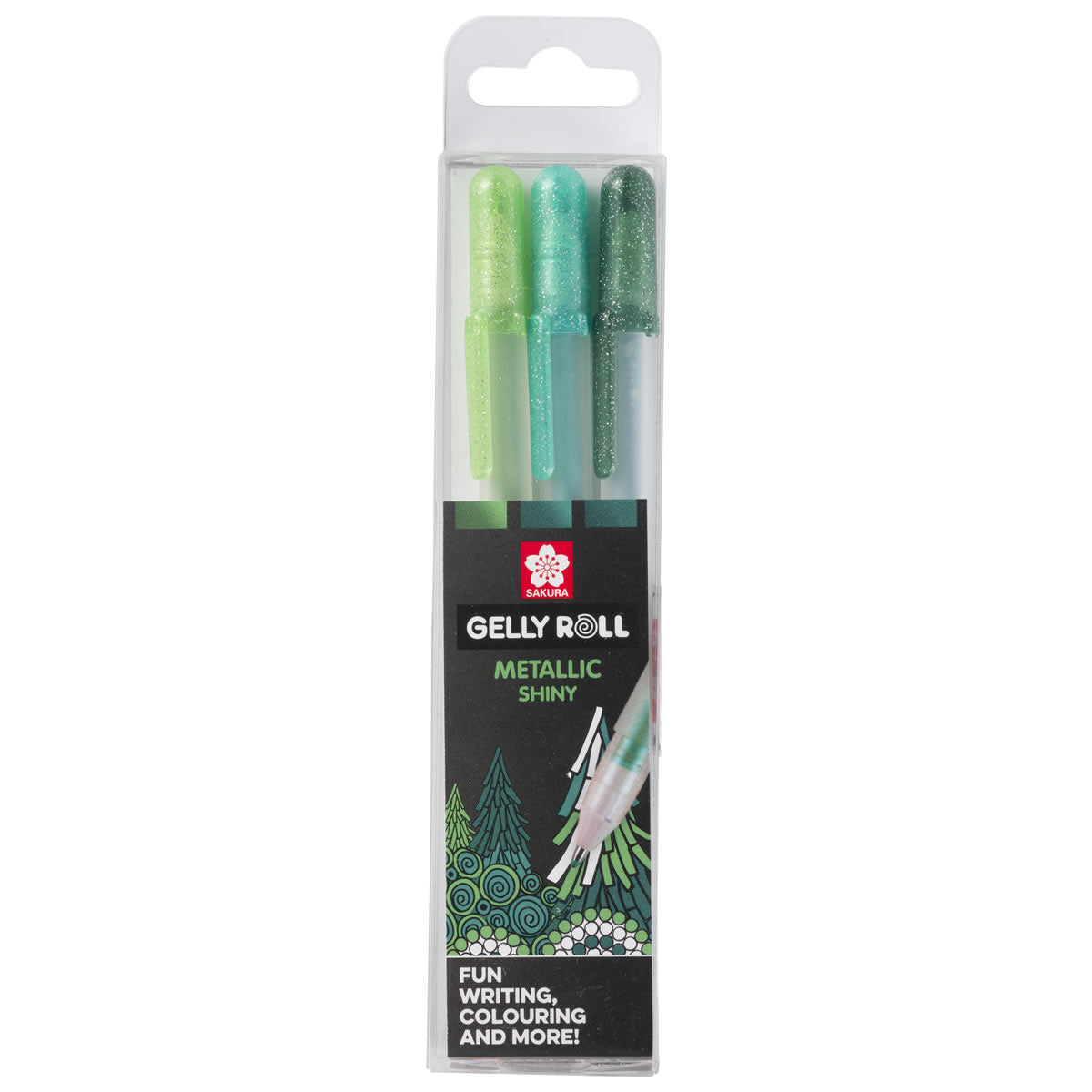 Sakura Gelly Roll: Metallic 3 Gel Pen Forest Set | Executive Pens Direct