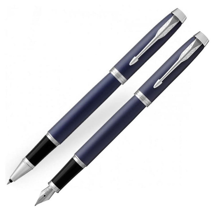 Parker IM - Blue Fountain and Rollerball Pen Set . Executive Pens