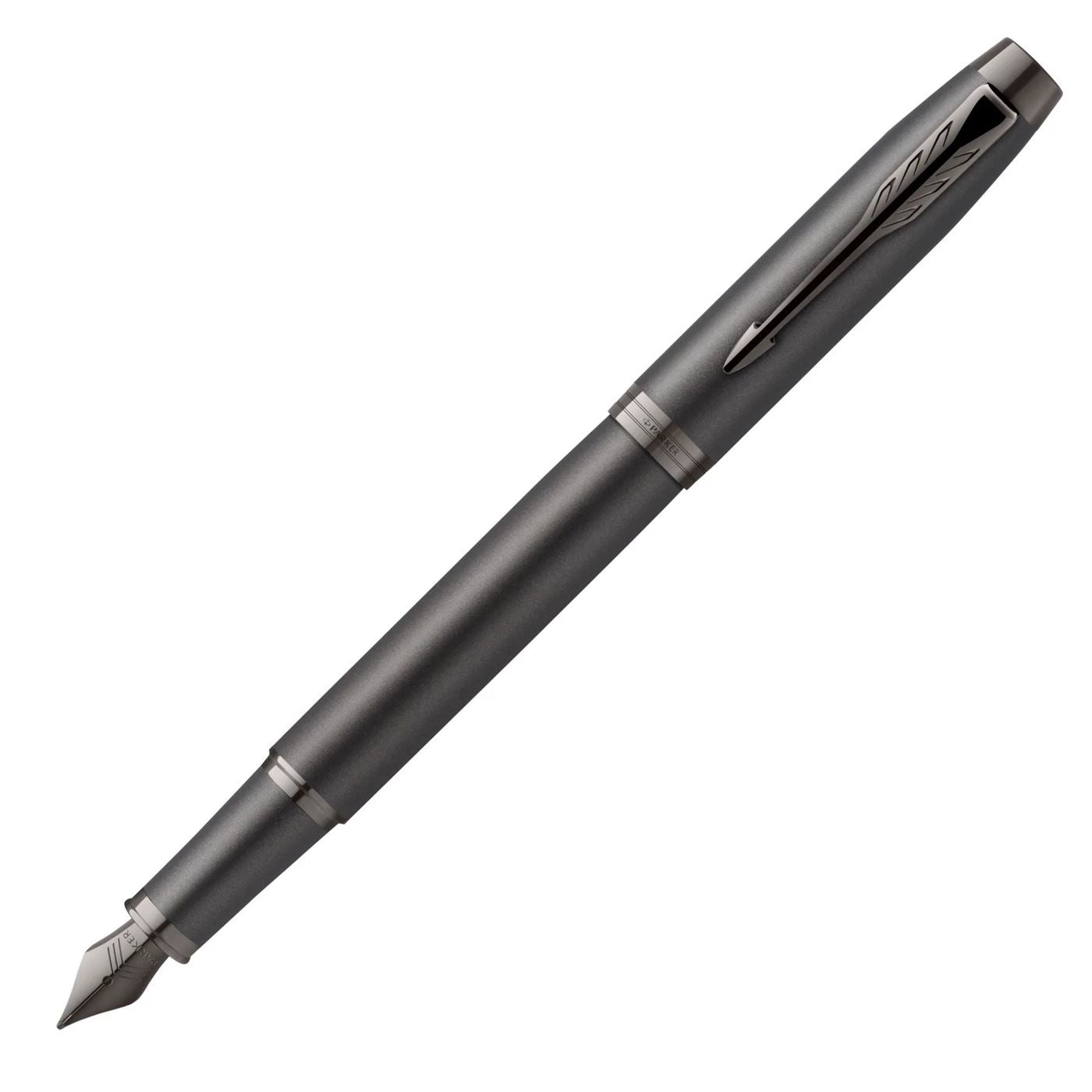 Parker IM Gun Metal Monochrome Fountain Pen | Executive Pens Direct