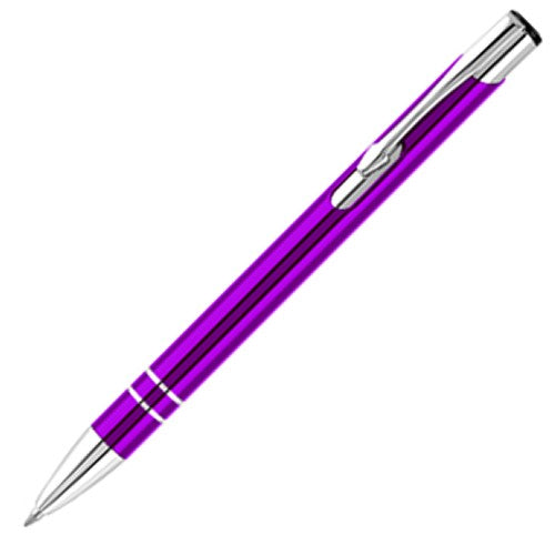 Promotional Pens Personalised Engraved Eleem Metal Ballpoint Pen - Pur