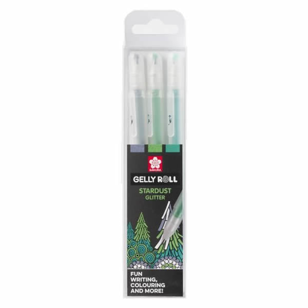 Sakura Gelly Roll: Stardust 3 Gel Pen Forest Set | Executive Pens Direct